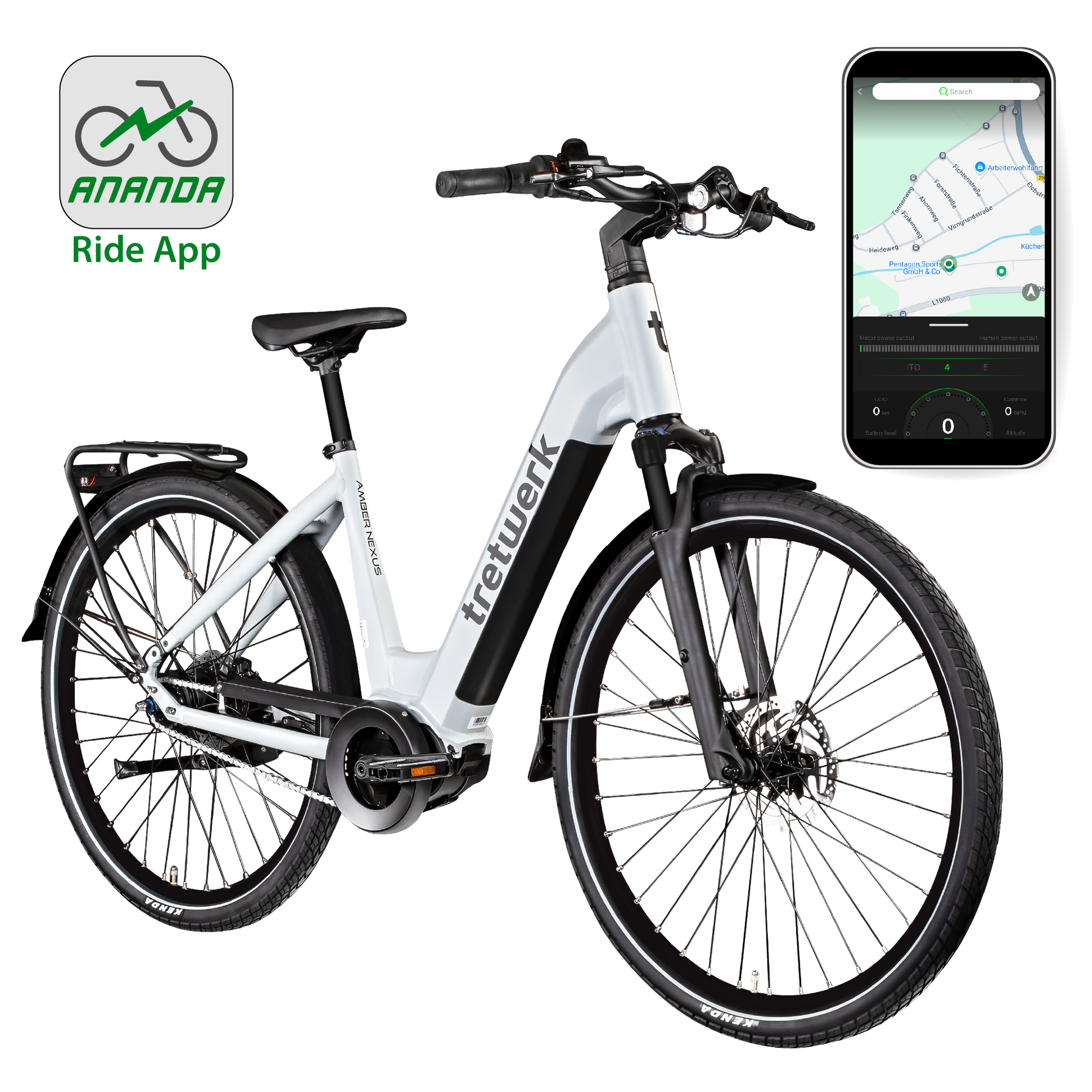Tretwerk Amber Nexus E Bike Damen 28 Zoll Elektrofahrrad 155 - 185 cm ...